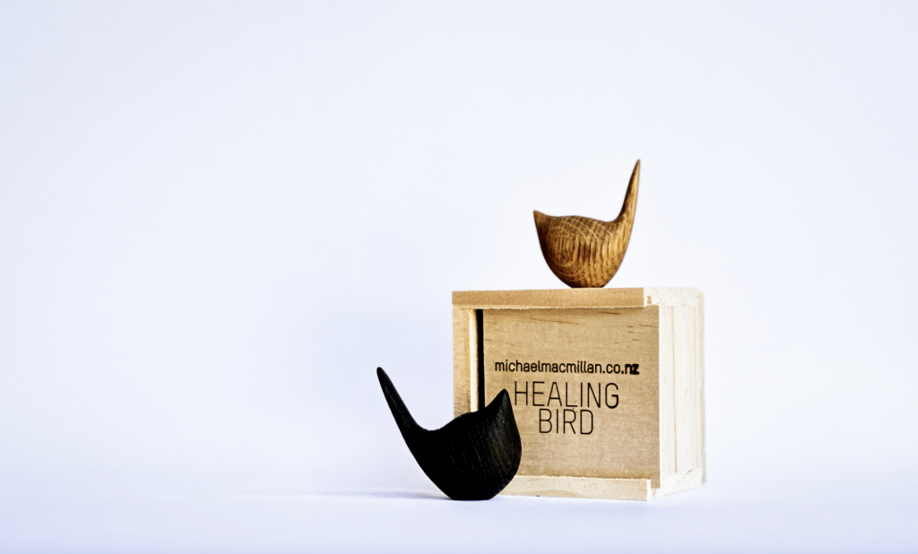 Pocket Healing Bird - Oak - Michael MacMillan Studio & Gallery